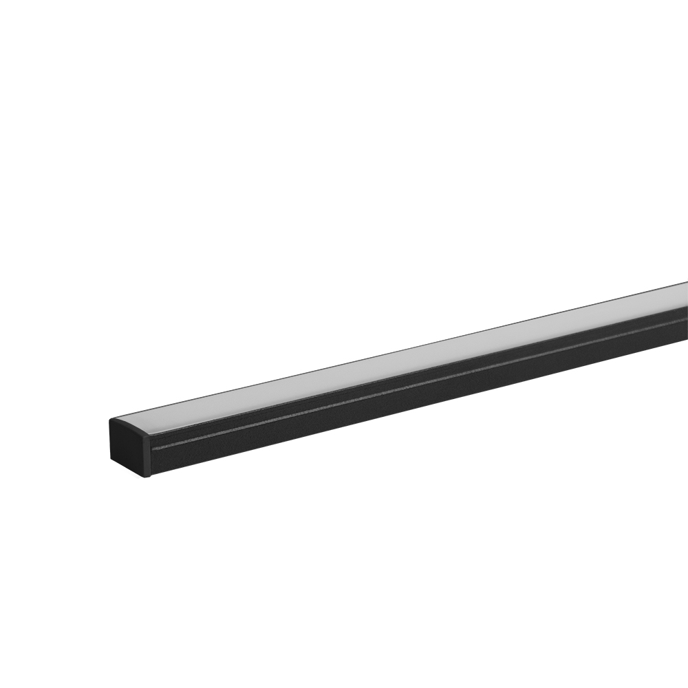 Perfil Sobrepor 17x9mm 3m - Preto - Blumenau Iluminação - Se tem luz ...