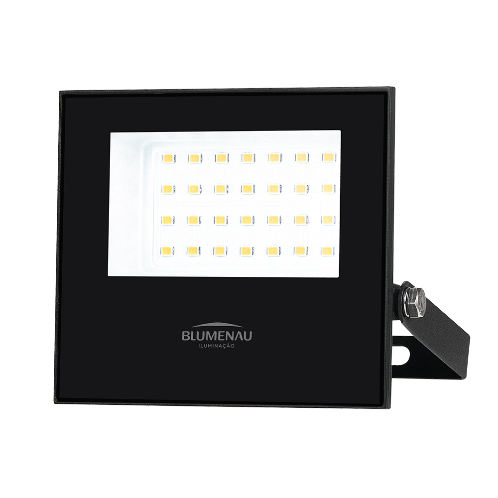 Refletor LED Play 30W Alumínio Bivolt IP66 3.000K - Blumenau Iluminação ...