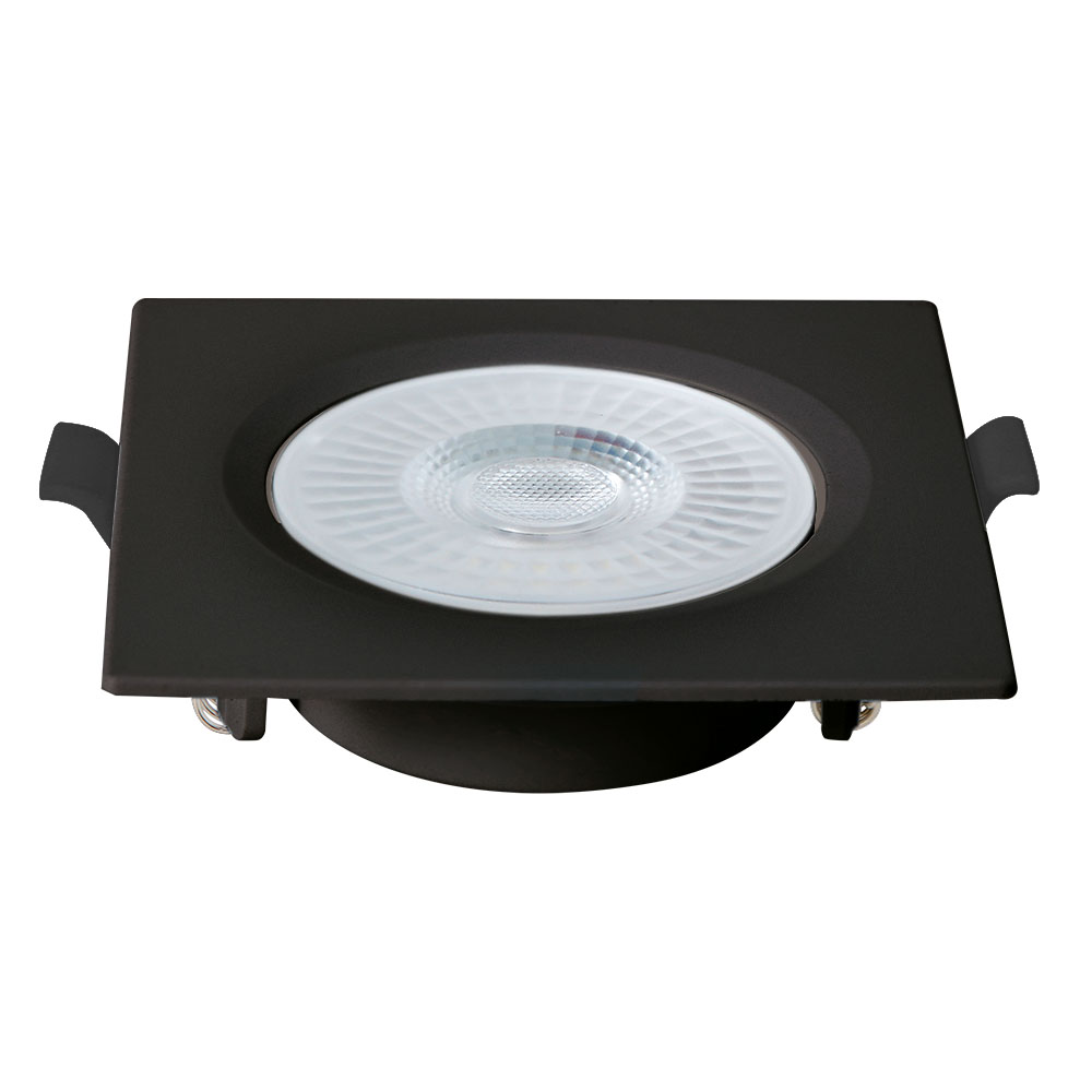 Spot Embutir Quadrado ABS+PC 6W Bivolt LED 6.500K - Preto - Blumenau ...