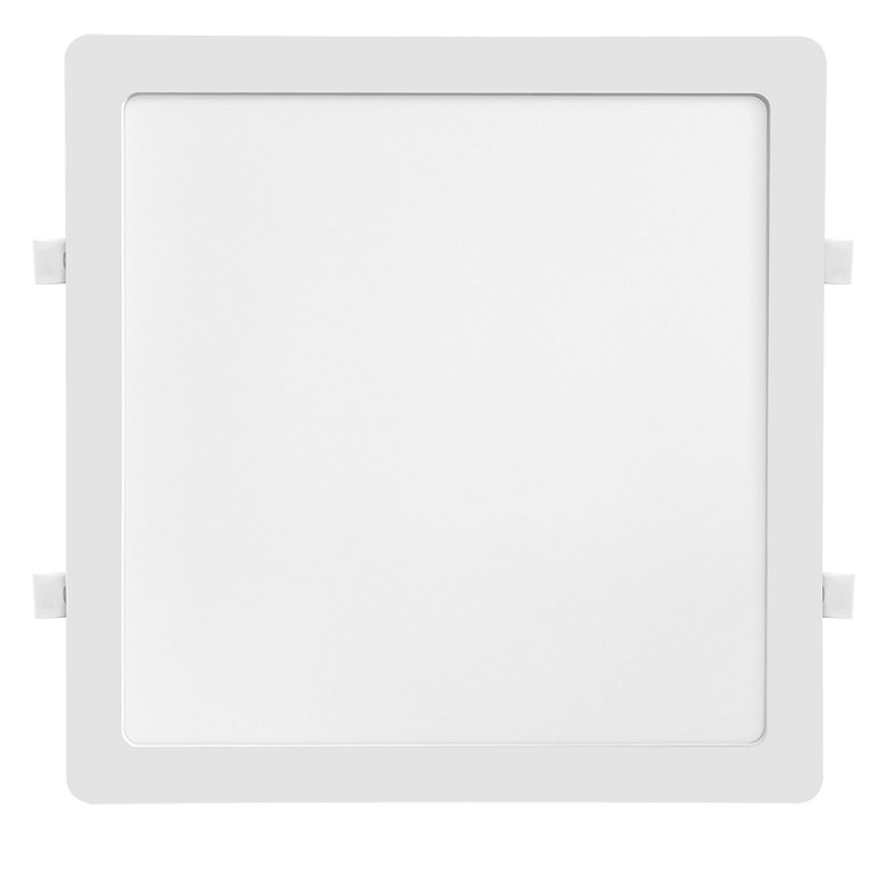 Painel LED Play ABS Embutir Quadrado 24W Bivolt 6.500K - Branco ...