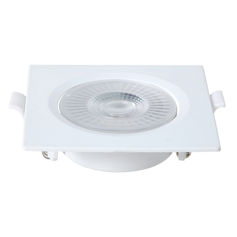 Spot LED Embutir Quadrado 8W 3.000K - Branco - Blumenau Iluminação - Se ...